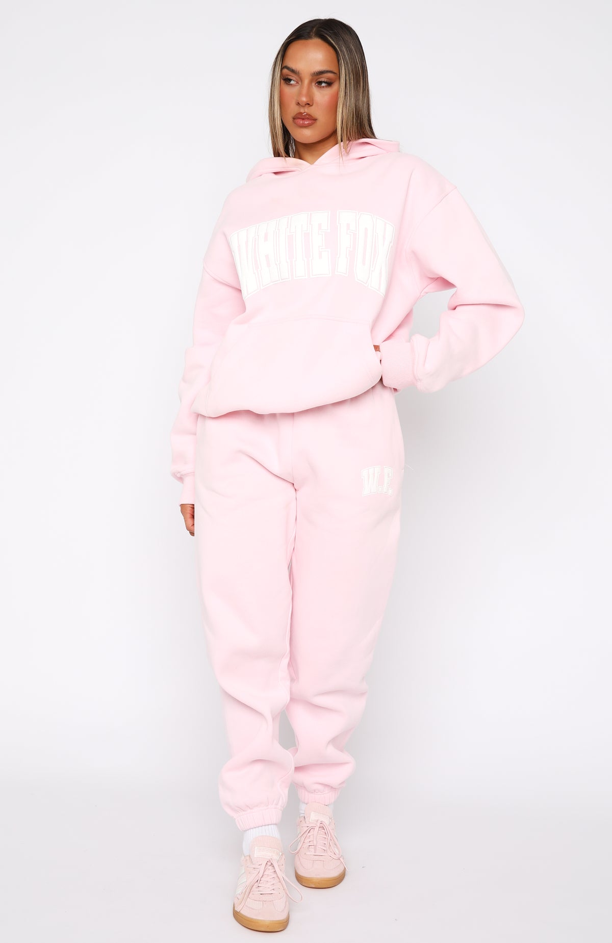Decade Classics Varsity Sweatpants Posy White Fox Boutique Us