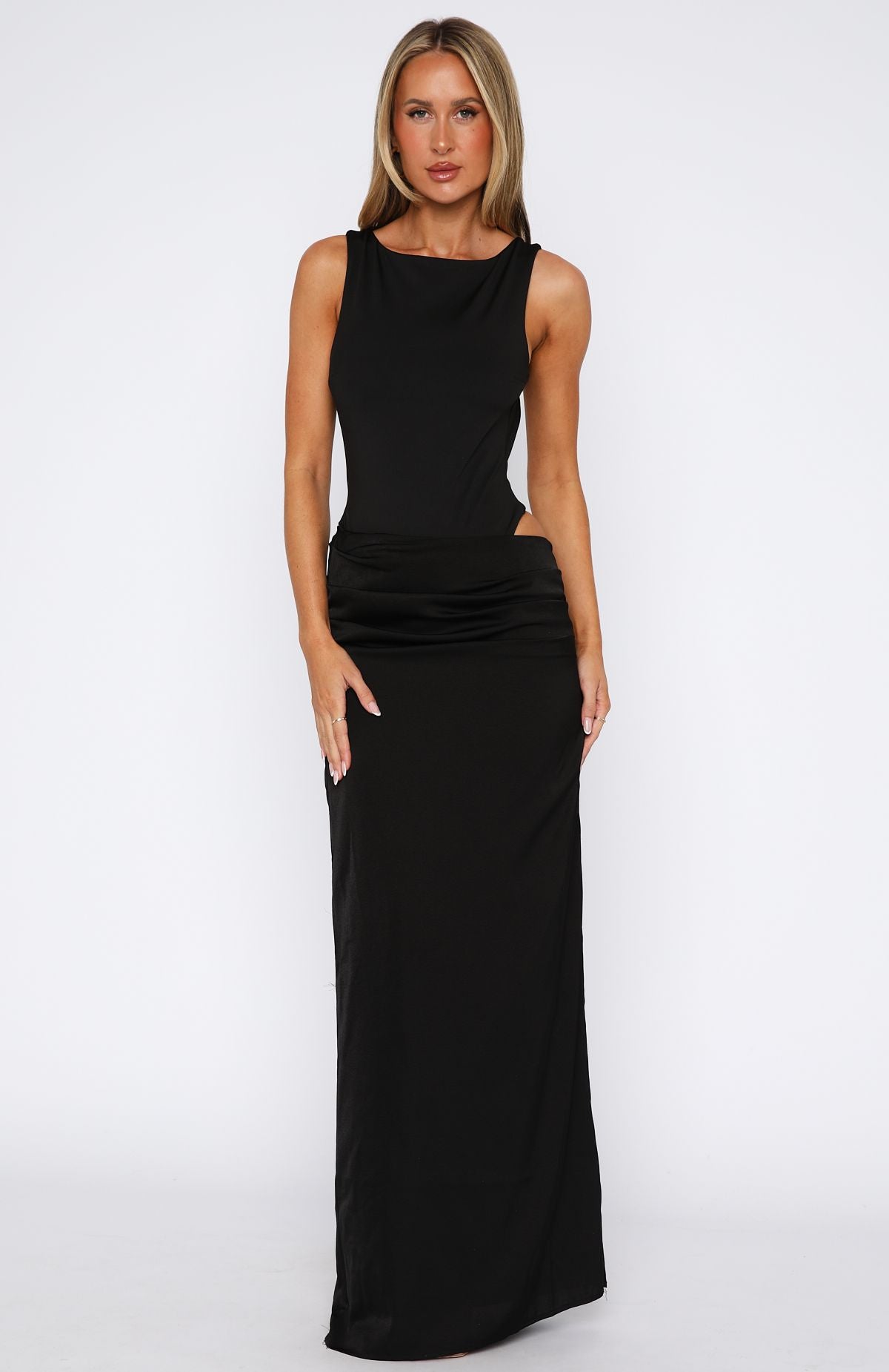 Moonlight Muse Maxi Dress Black | White Fox Boutique US
