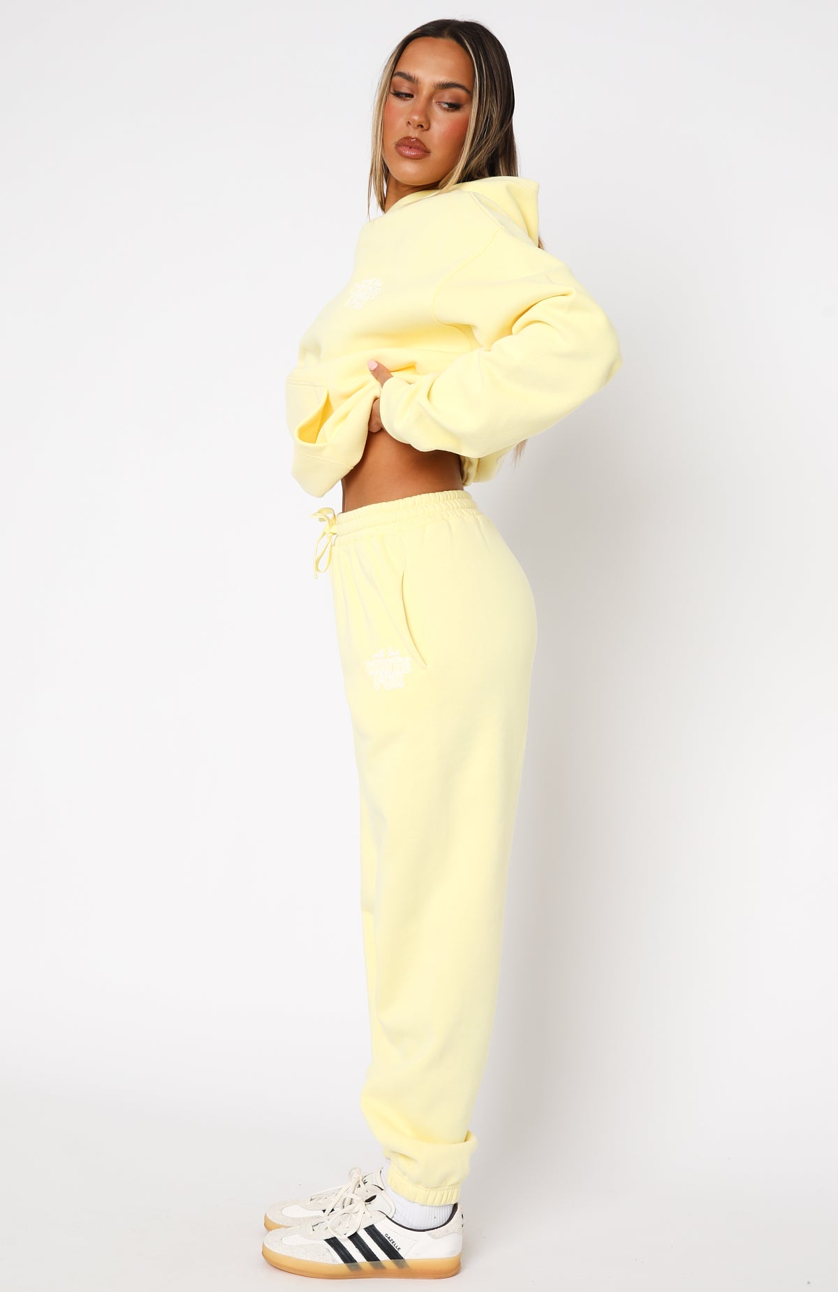 With Love Always Sweatpants Lemon | White Fox Boutique US