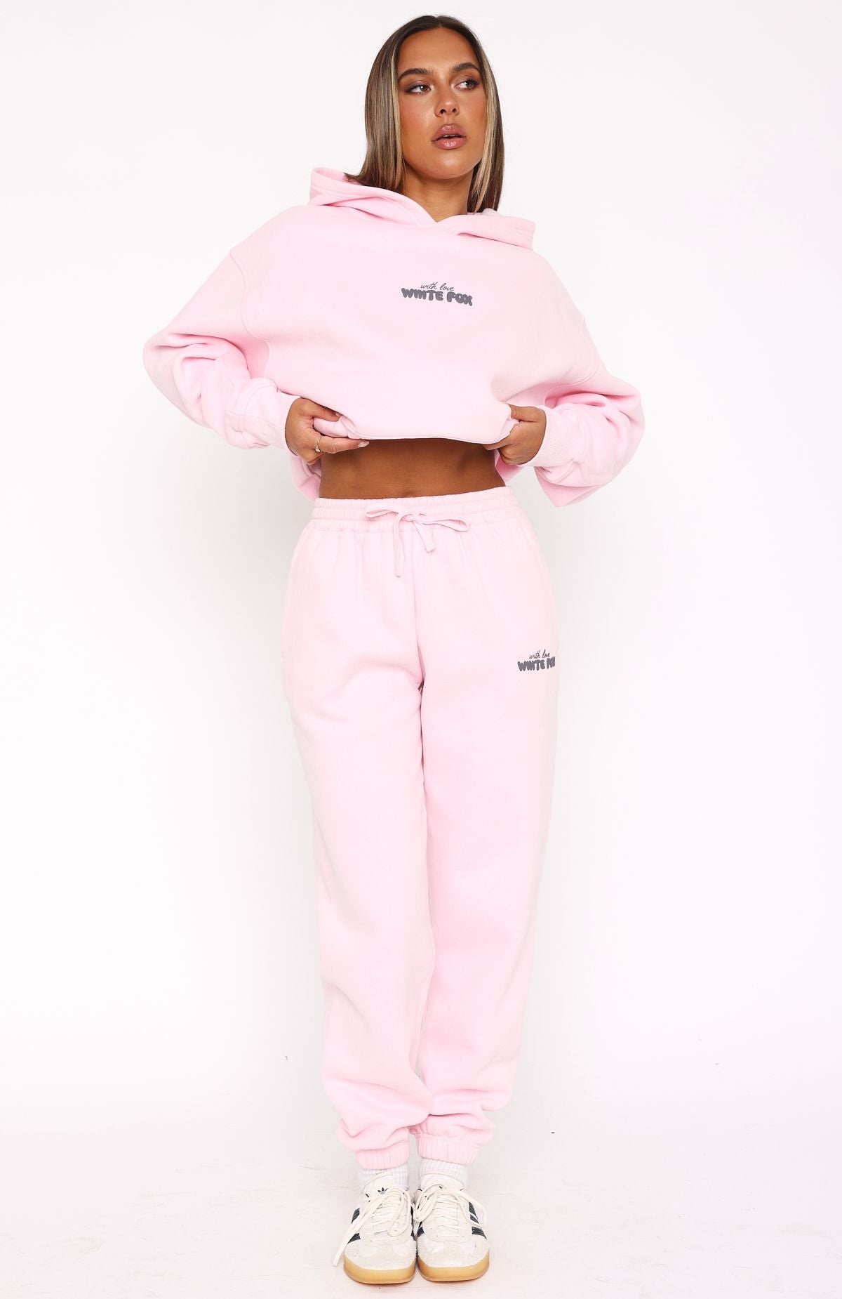 With Love In The Moment Sweatpants Pink | White Fox Boutique US