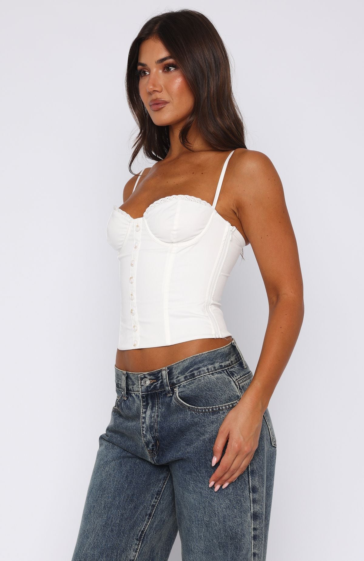 Fall In Love Bustier White | White Fox Boutique US