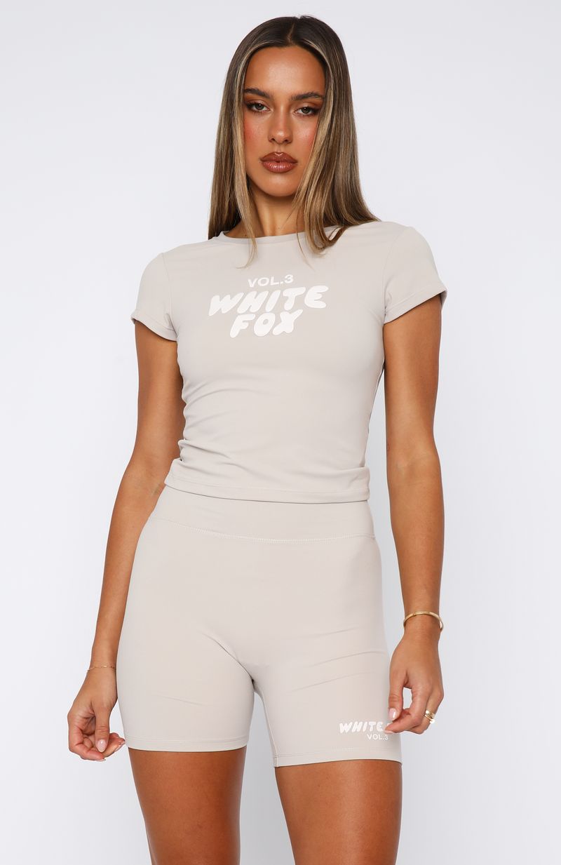 Offstage Fitted Baby Tee Moon | White Fox Boutique US