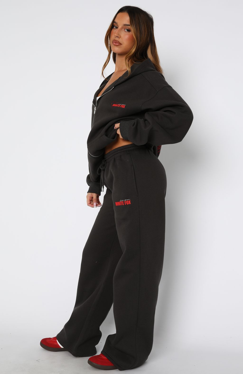 Best You've Ever Had Wide Leg Sweatpants Charcoal | White Fox Boutique US