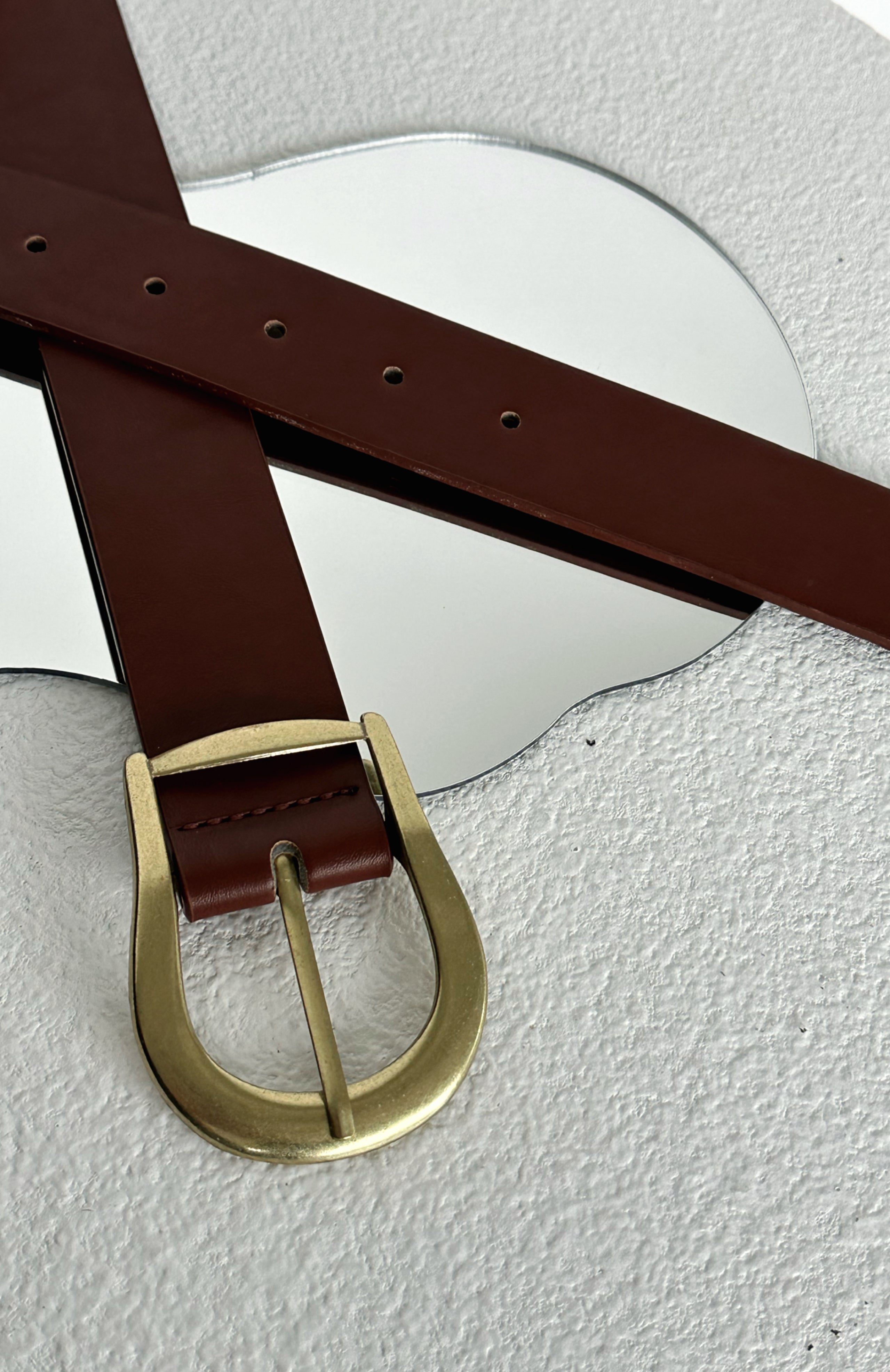 Austin Belt Brown/Gold | White Fox Boutique US