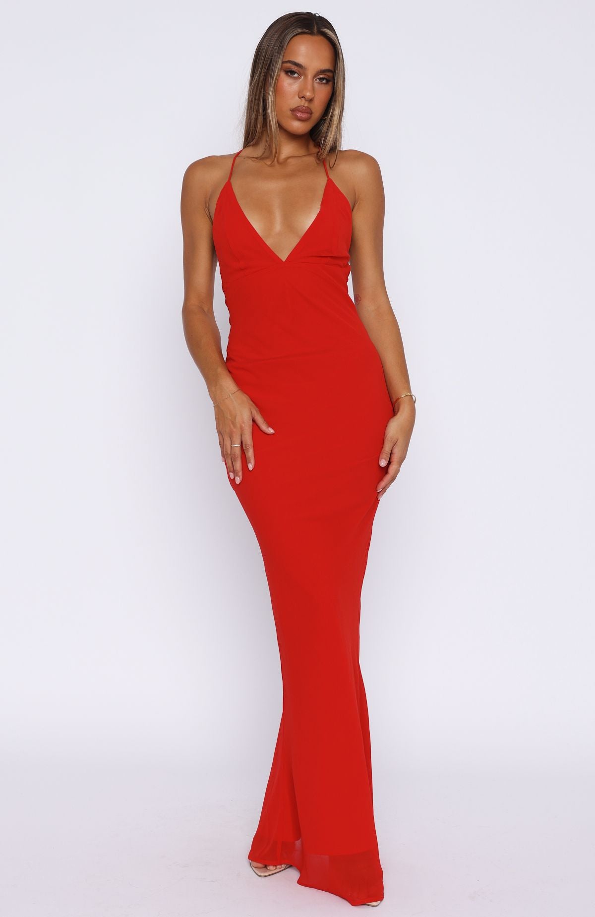 Put You First Maxi Dress Red | White Fox Boutique US