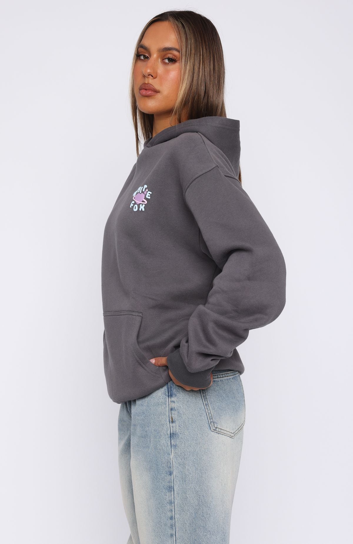 Not From This World Oversized Hoodie Volcanic | White Fox Boutique US