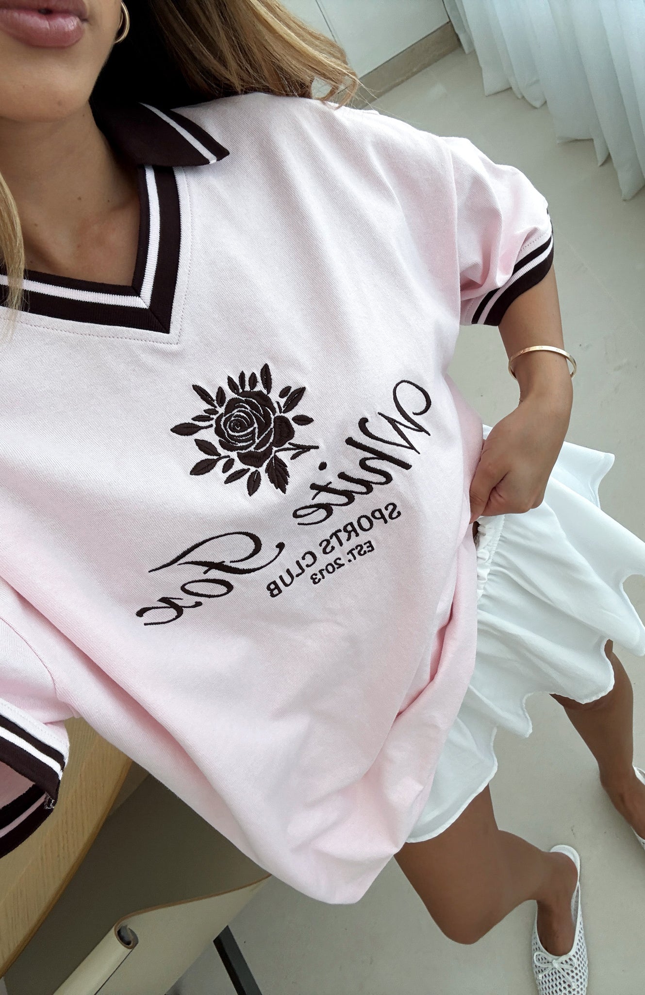Along The Way Oversized Jersey Pink | White Fox Boutique US