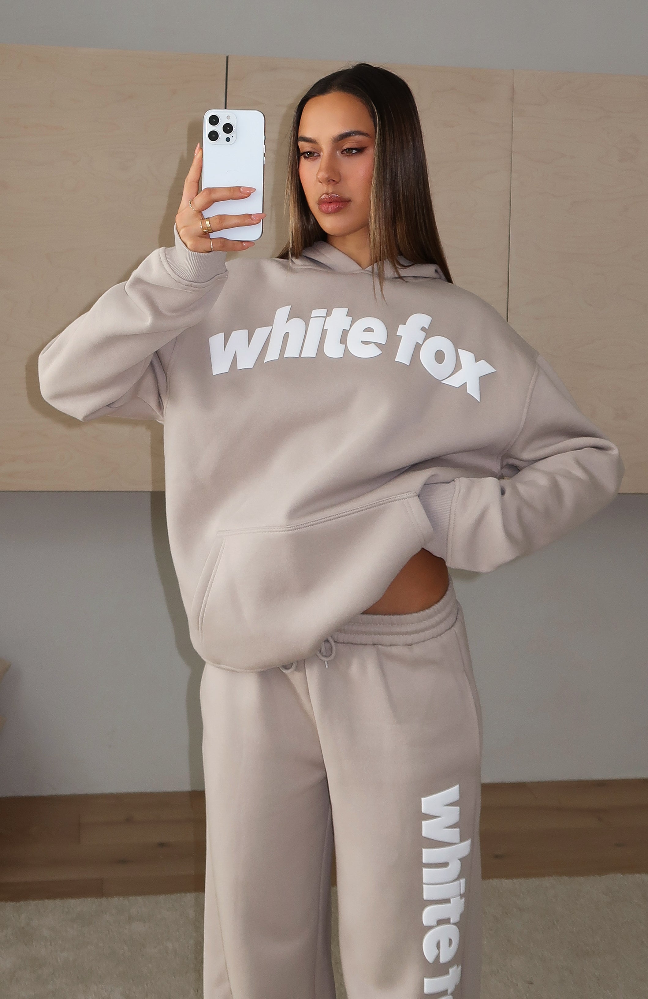 From The Archives Kenzie Oversized Hoodie Moon | White Fox Boutique US