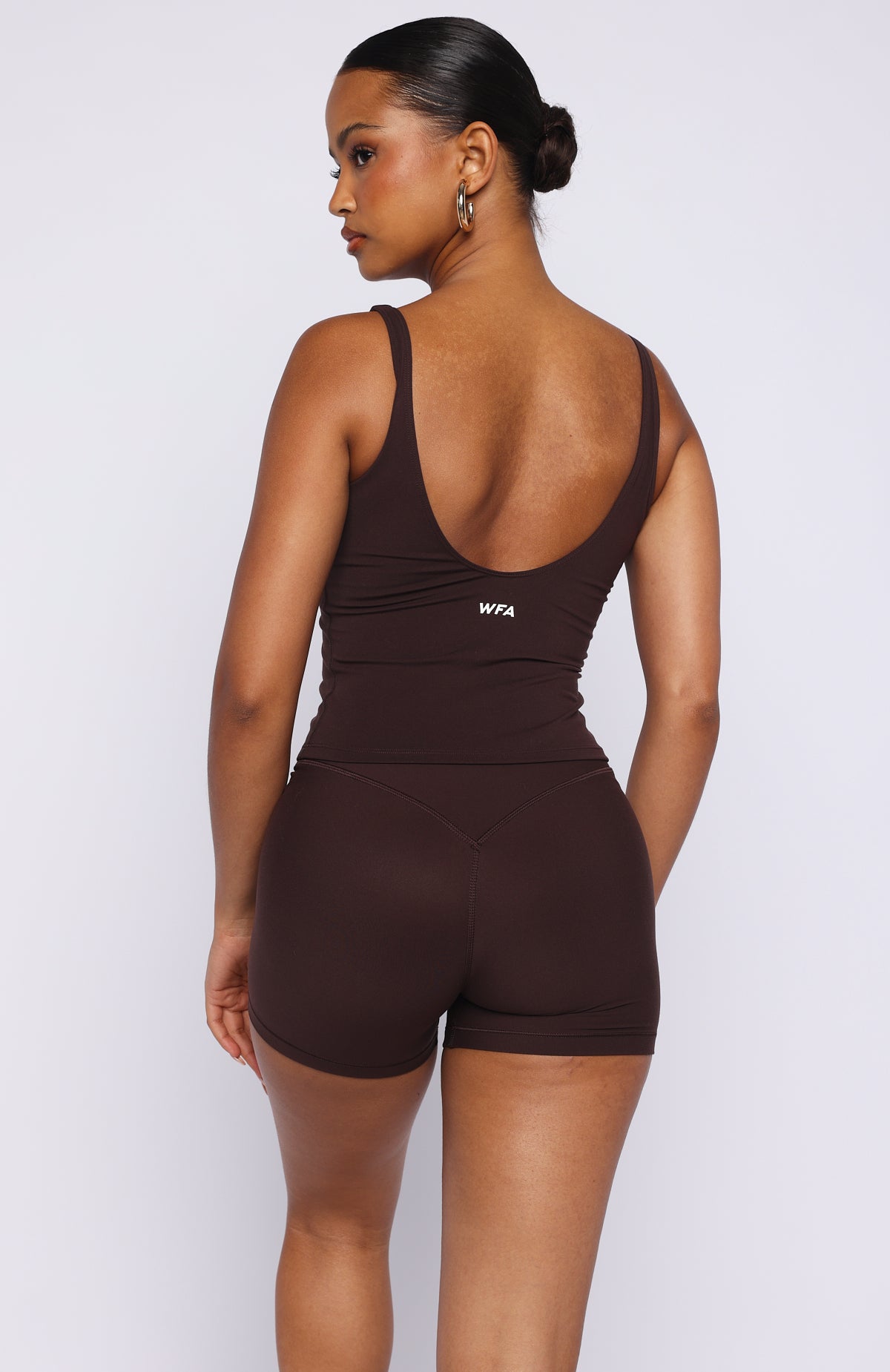 More To You Active Tank Dark Chocolate | White Fox Boutique US