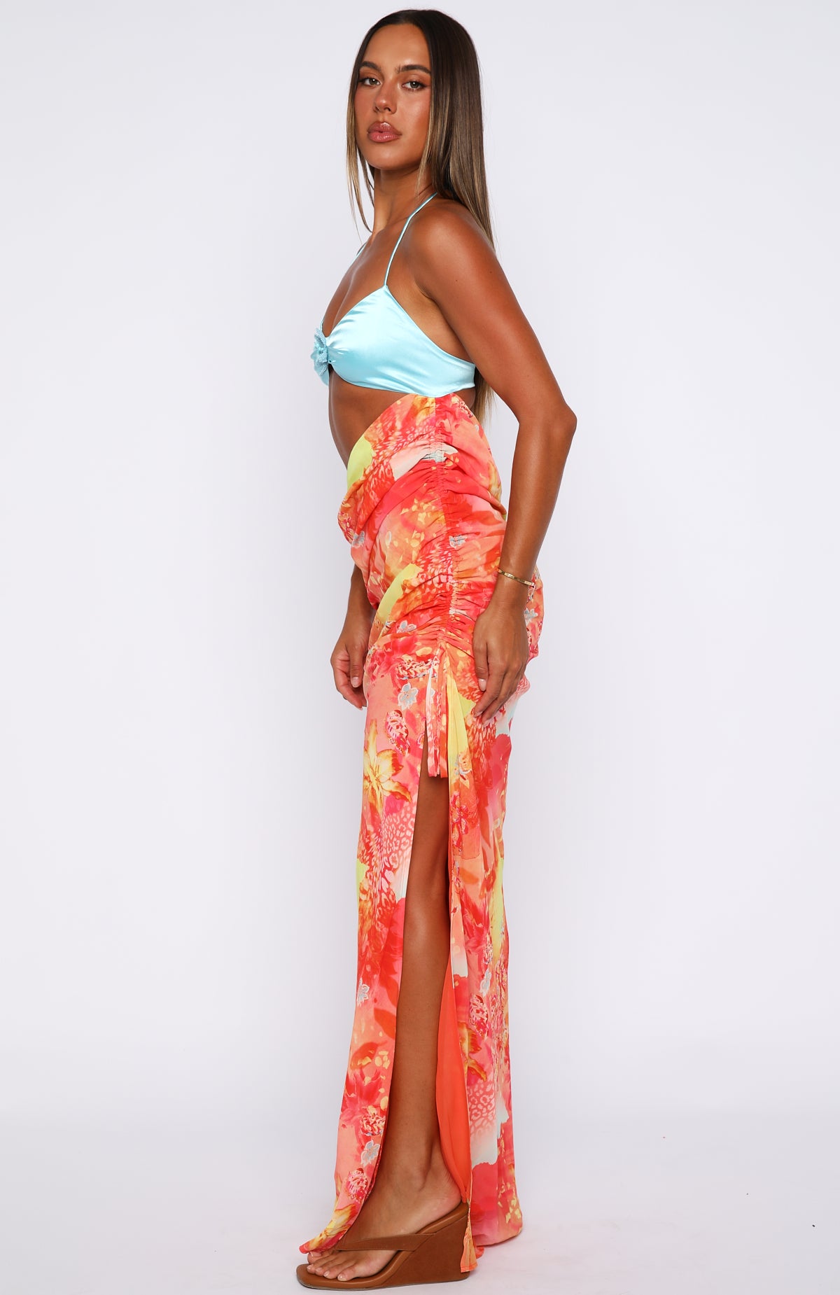 Prove Me Wrong Maxi Dress Peachy Heat | White Fox Boutique US