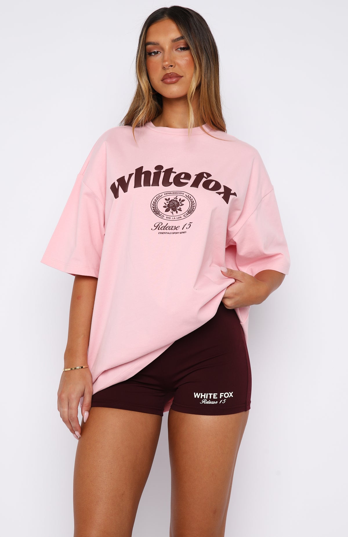 Release 15 Amari Oversized Tee Pink | White Fox Boutique US