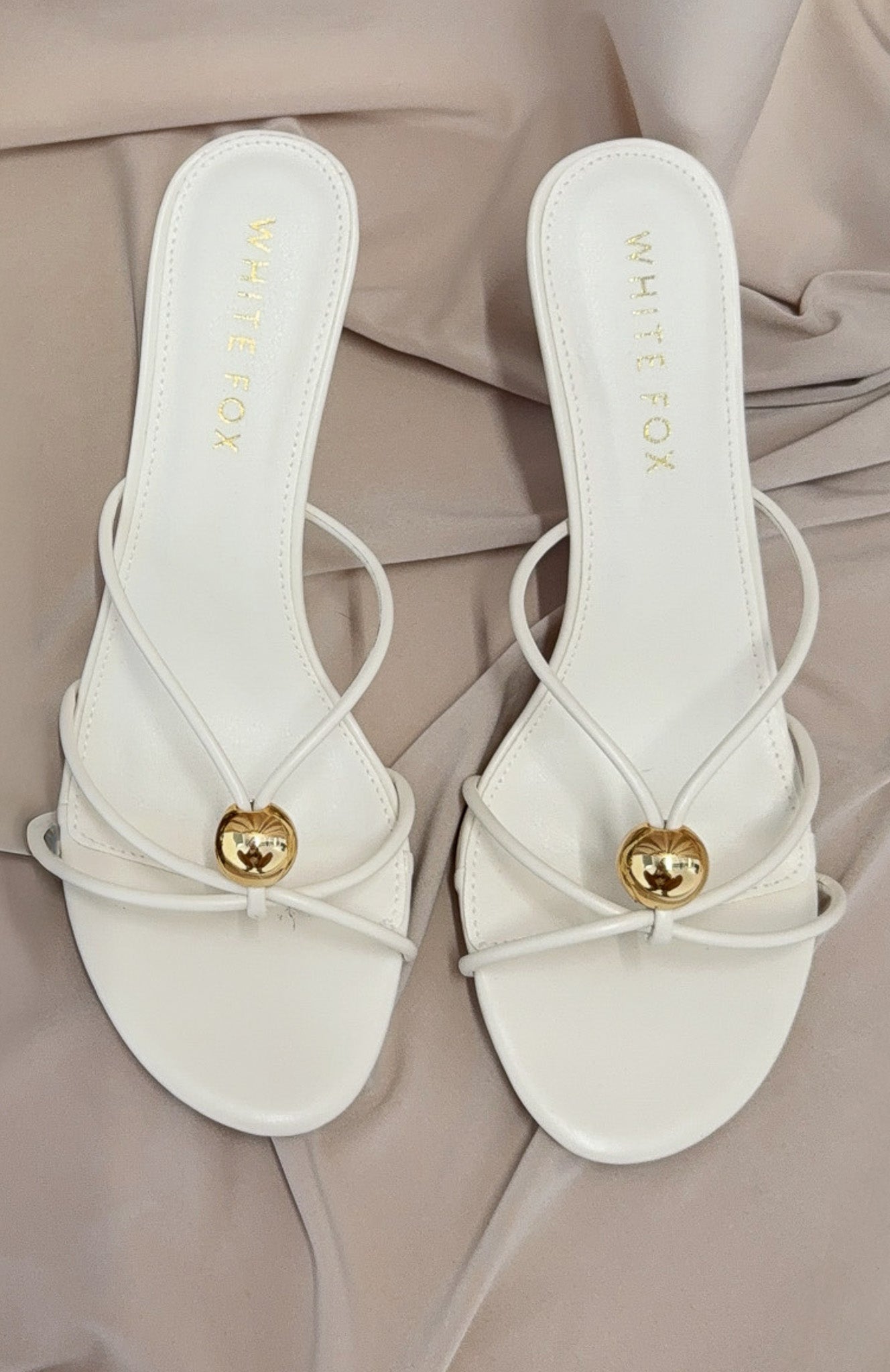Sinclair Heels Cream | White Fox Boutique US