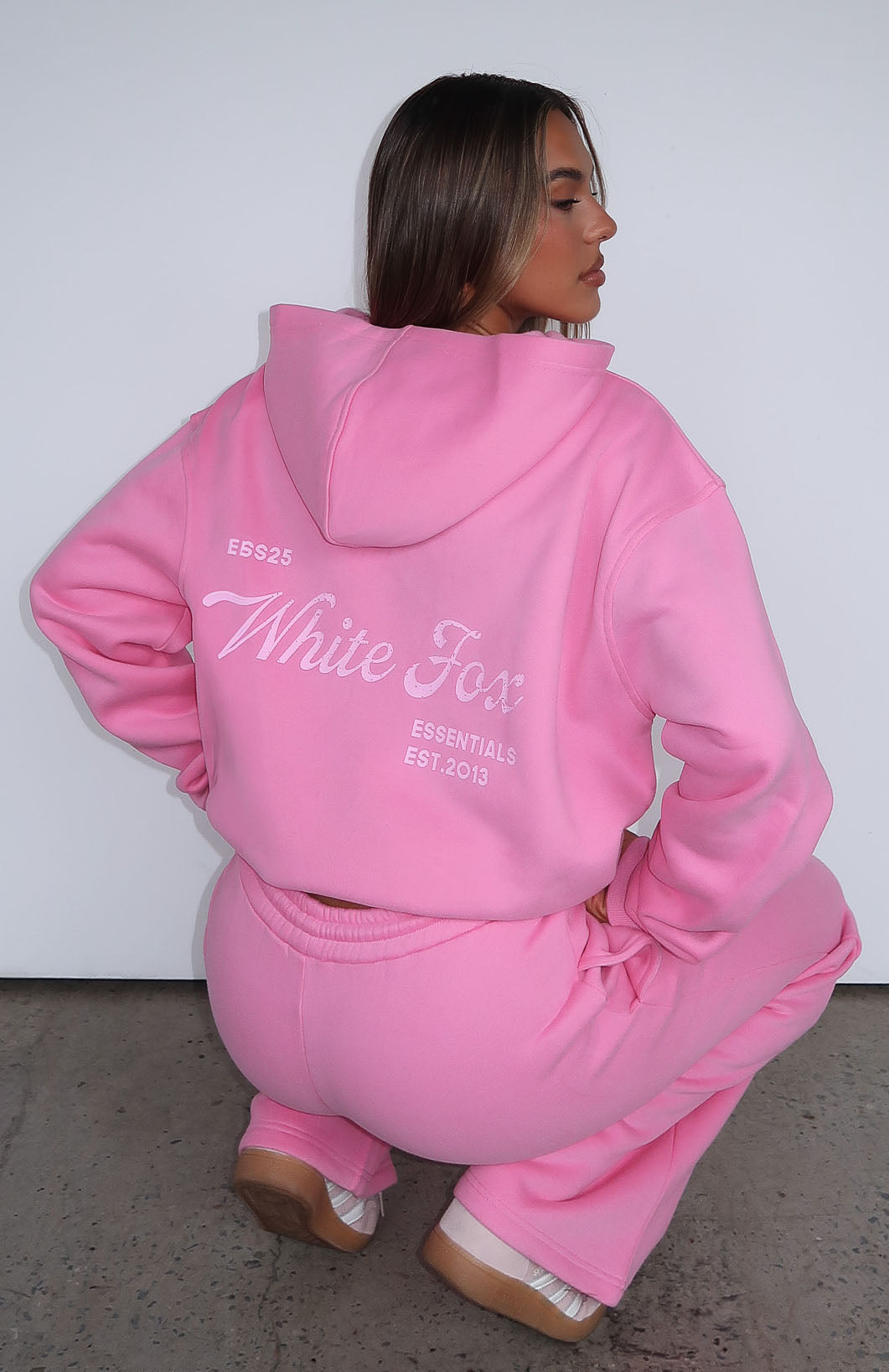 The Good Life Back Graphic Oversized Hoodie Pink | White Fox Boutique US